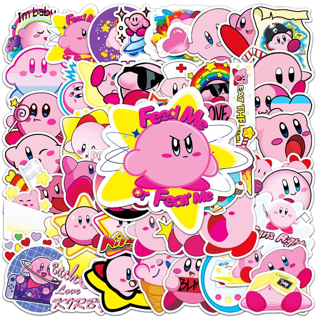 50Pcs Funny Cartoon Nintendo Game Kirby Graffiti Waterproof Stickers ...