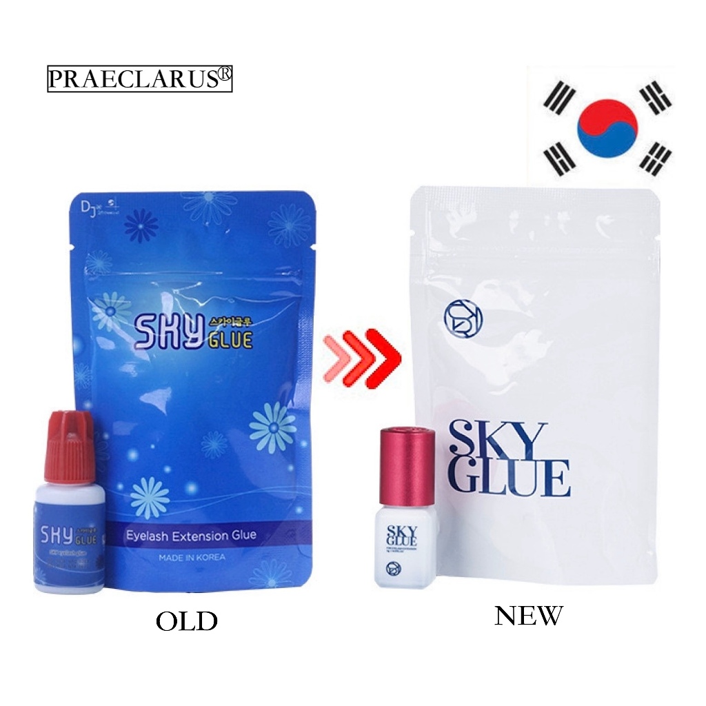 Skyglue Korean Original Packaging 5ml Sky Glue 1-2 Seconds Quick-drying Eyelash Glue for Eyelash ...