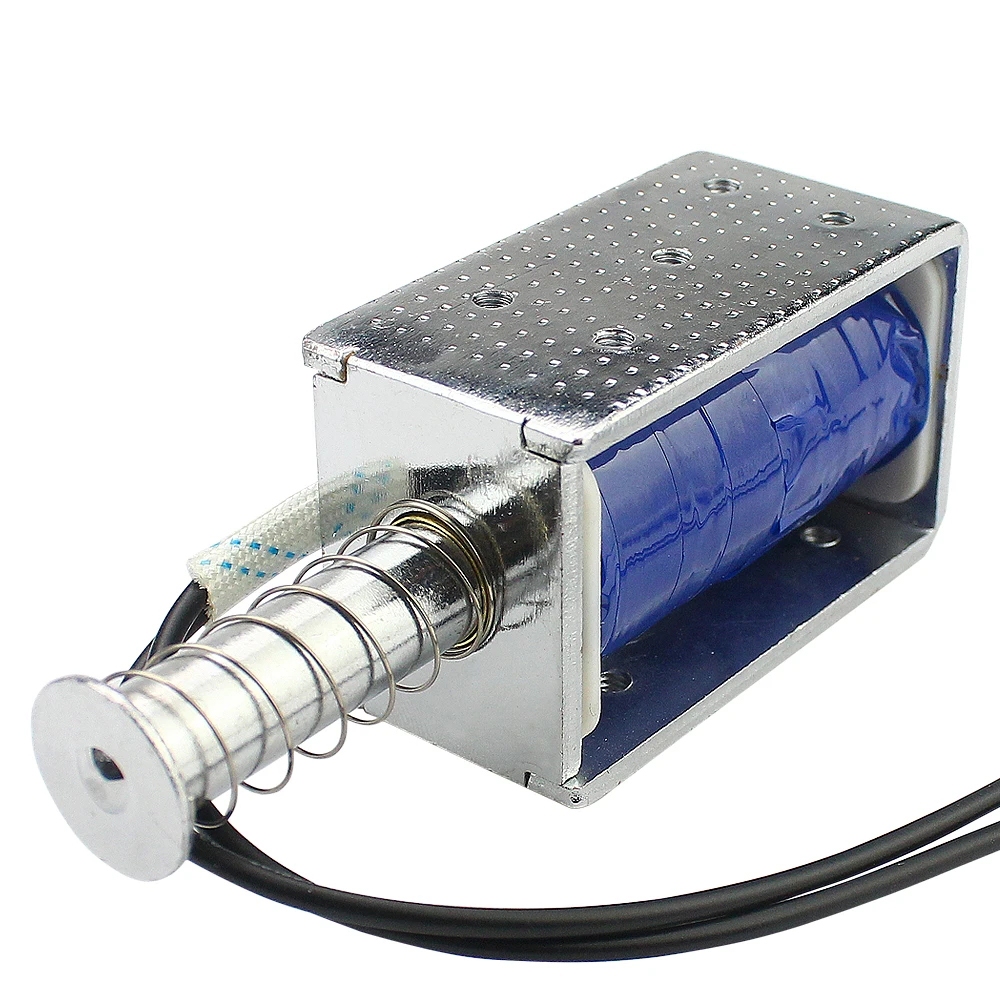 DC 12V24V Solenoid Electromagnet Push Pull Through Type Electric magnet ...