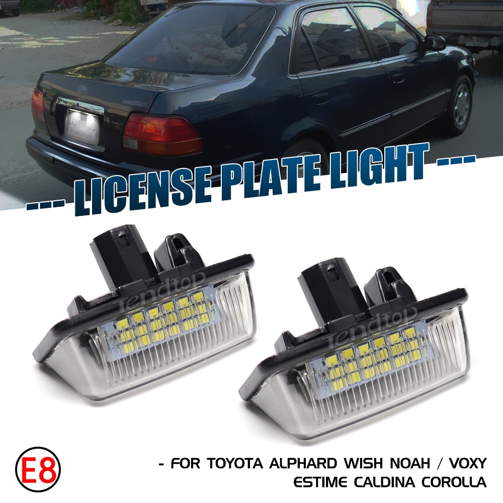 2pcs Pack TOYOTA VIOS PREVIA WISH ALPHARD Estima License Plate Light ...