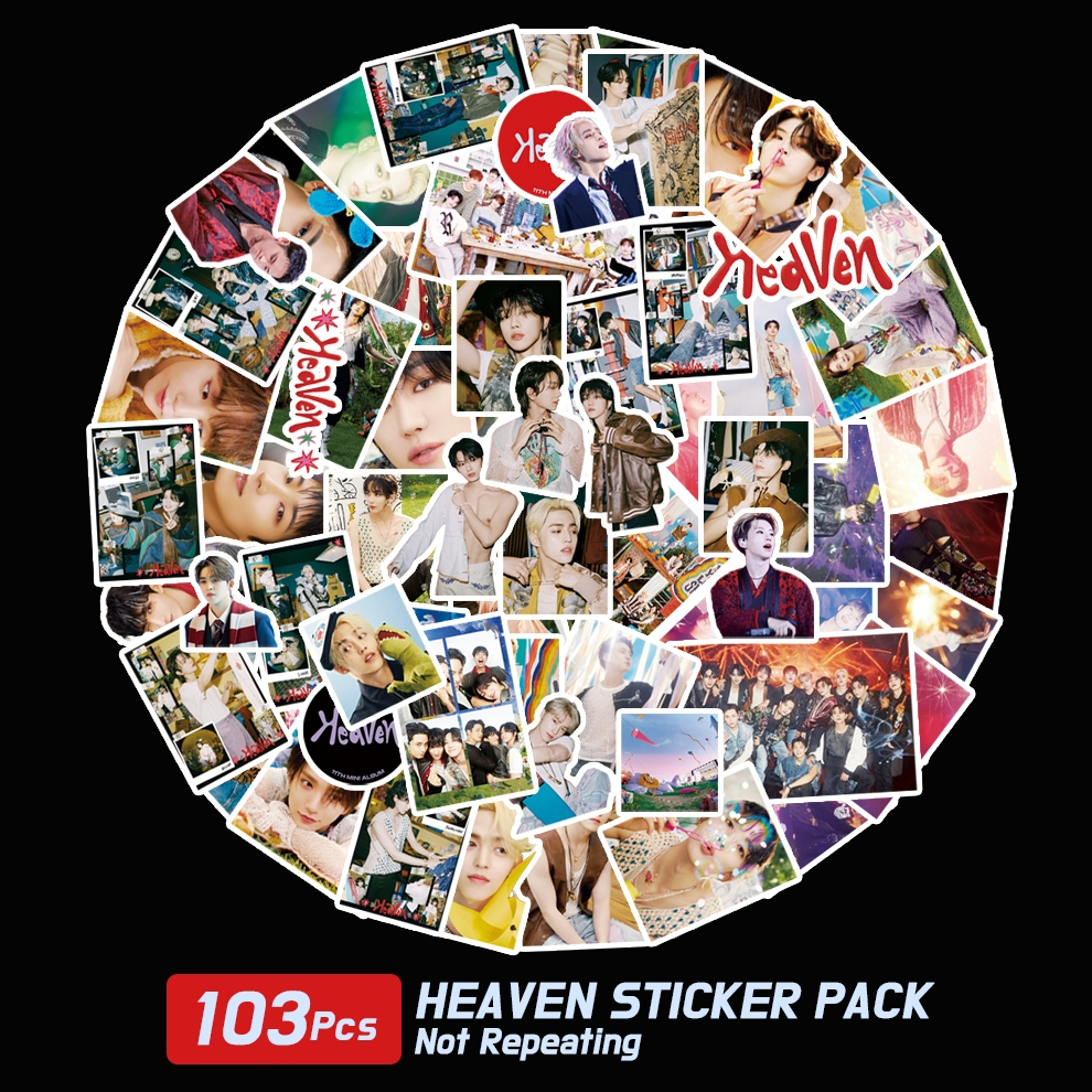 Uni.fun 103 pcs / pack SEVENTEEN HEAVEN Sticker Luggage Decorations ...