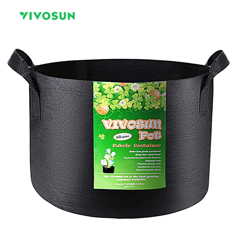 VIVOSUN 50 Gallon Fabric Pot black 1pack Black | Shopee Philippines