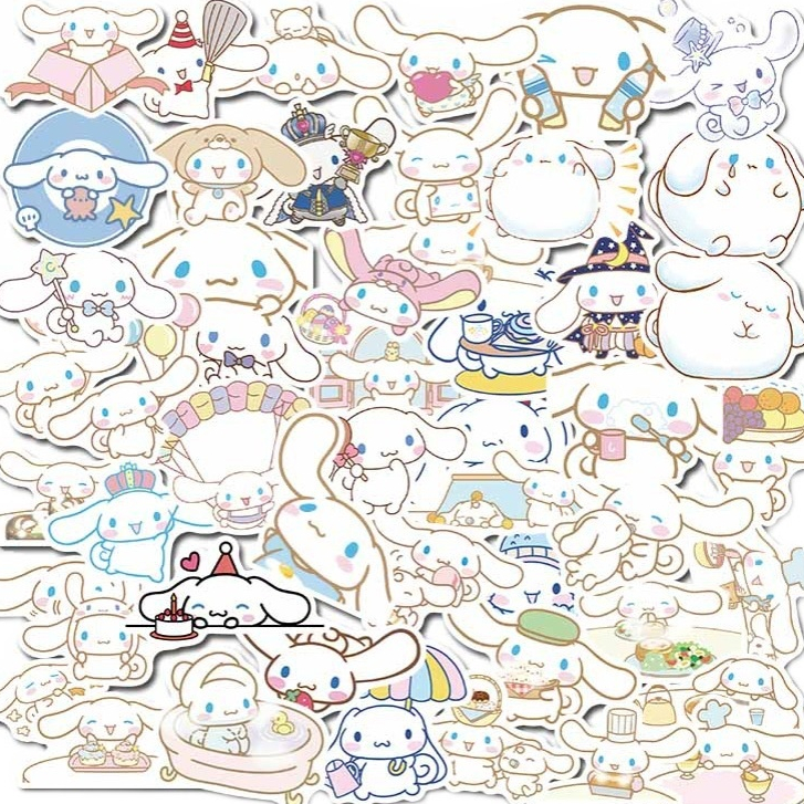 50Pcs Cute Cinnamon Cartoon Graffiti Waterproof Stickers For DIY Phones ...