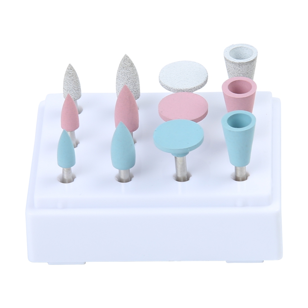 New 12Pcs/Set Mix Dental Silicone Rubber Grinding Heads Teeth Polisher ...