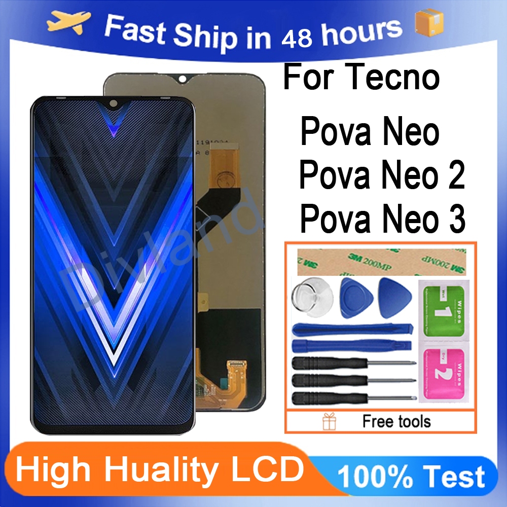 100% Test Original Tecno Pova Neo LE6 LE6h Pova Neo 2 LG6n Pova Neo 3 ...