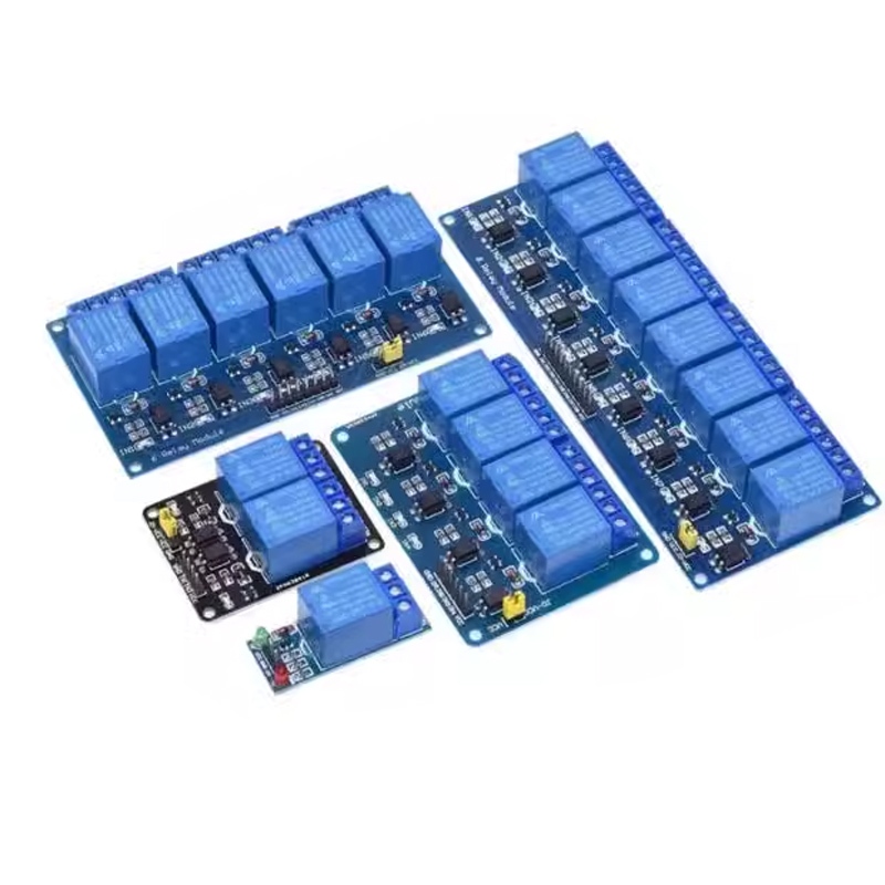 1 2 4 6 8 channel 5V12V24V relay module with opto-decoupled isolation high and low level trigger ...
