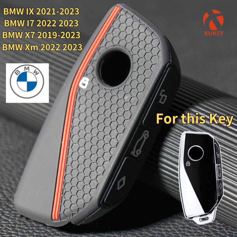 For BMW Ix I4 X7 Xm 2 3 4 5 Series X3 X5 2019 2023 3 Button Silicone ...