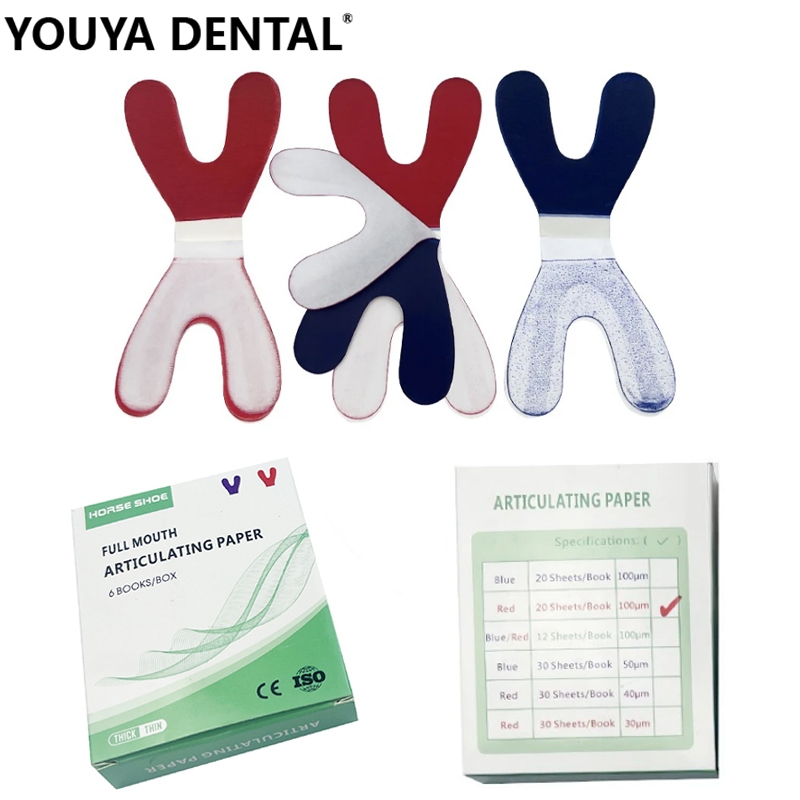 120pcs/box Full Mouth Strips Articulation Occlusion Paper Dental ...