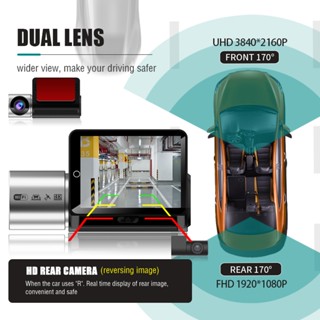 Asawin A6 4K Dash Cam Wifi Gps ADAS Car Camera 2.35" Touch Ips Screen ...