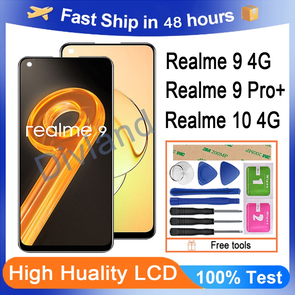 6.4 inch OLED TFT Realme 10 4G RMX3630/ Realme 9 4G RMX3521/Realme 9 Pro+ Plus RMX3392 RMX3393 ...