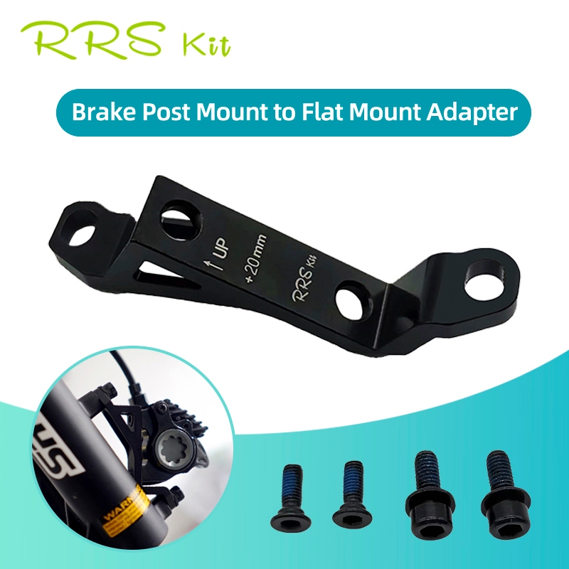 RRSkit Bicycle Brake Adapter +20mm Aluminum Alloy Post Mount To Flat ...