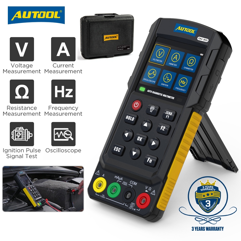 AUTOOL DM301 car diagnostic multimeter voltage measurement oscilloscope current measurement ...