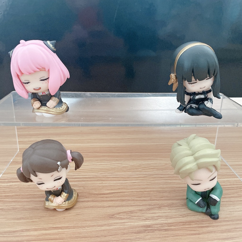 4Pcs 5cm Spy X Family Anime PVC Anya Loid Yor Forger Chibi Anua Figure ...