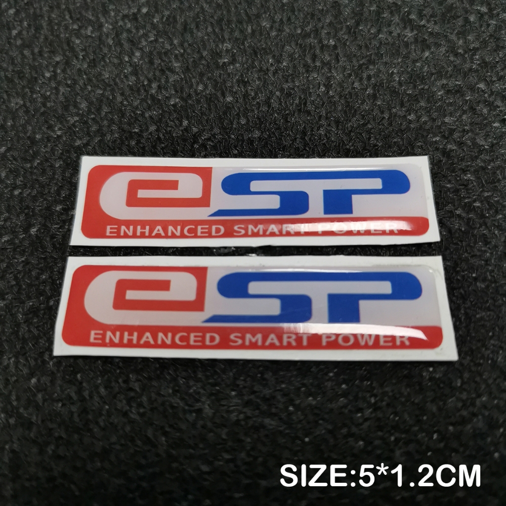 ESP PGM FI BLUE CORE Emblem resin sticker for motorcycle click vario ...
