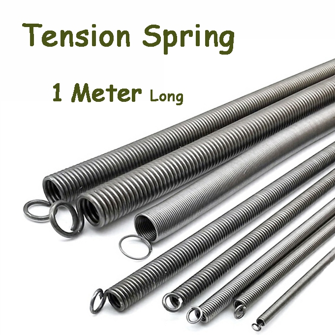Tension Spring 1 Meter Long Spring Coil With Hook Strong Tensile ...