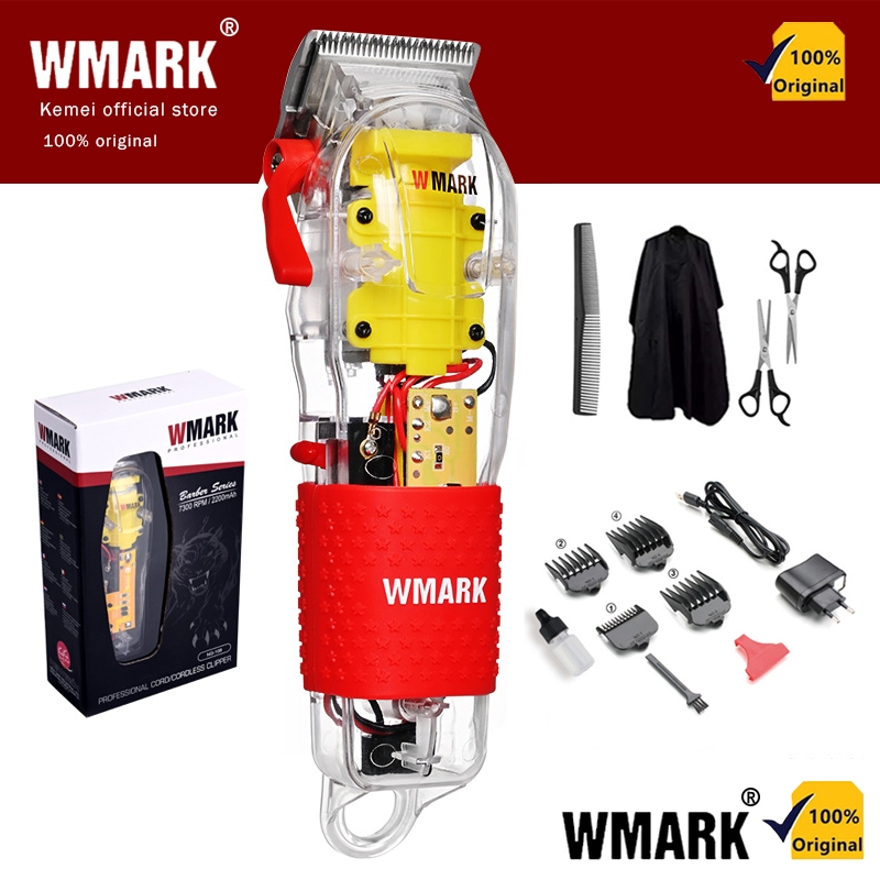 New WMARK Boys Special Electric Clipper Full Transparent Professional ...
