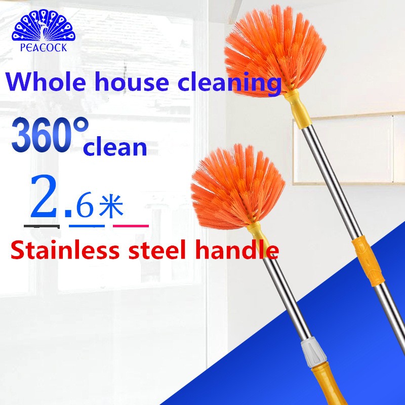 Ceiling ball brush Ceiling sweep Extended rod roof broom retractable ...