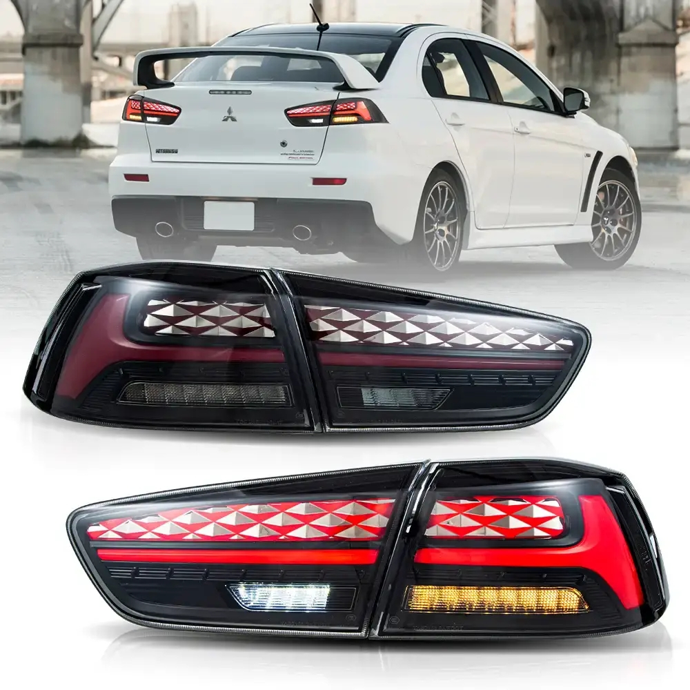 2008-2018 Mitsubishi Lancer & EVO X Vland IV LED Tail Lights With ...