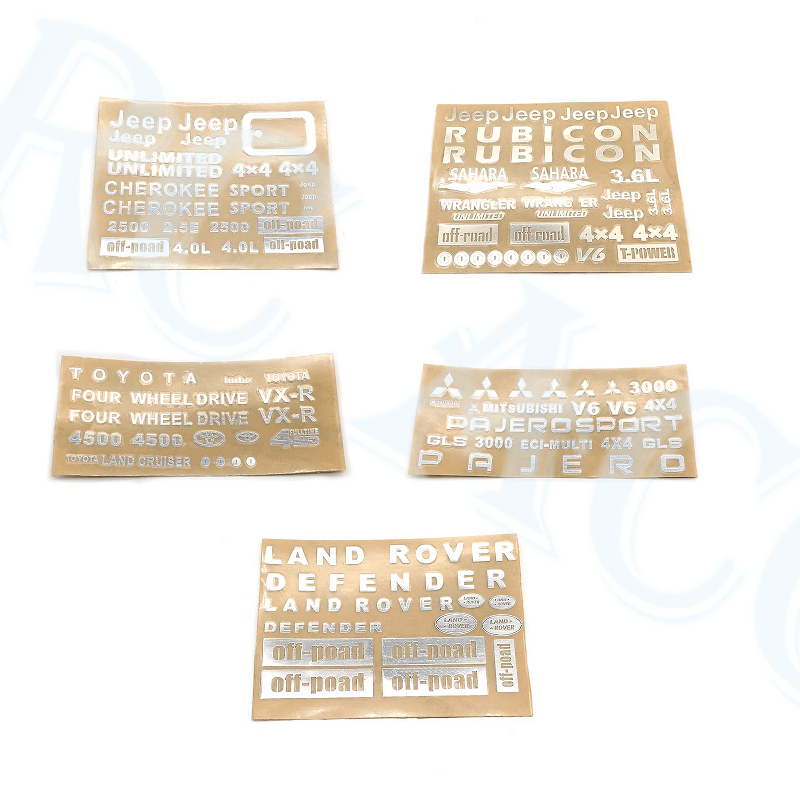 RC Metal Stickers 1Pcs For 1/8 1/10 Traxxas TRX4 Defender Bronco Ranger ...