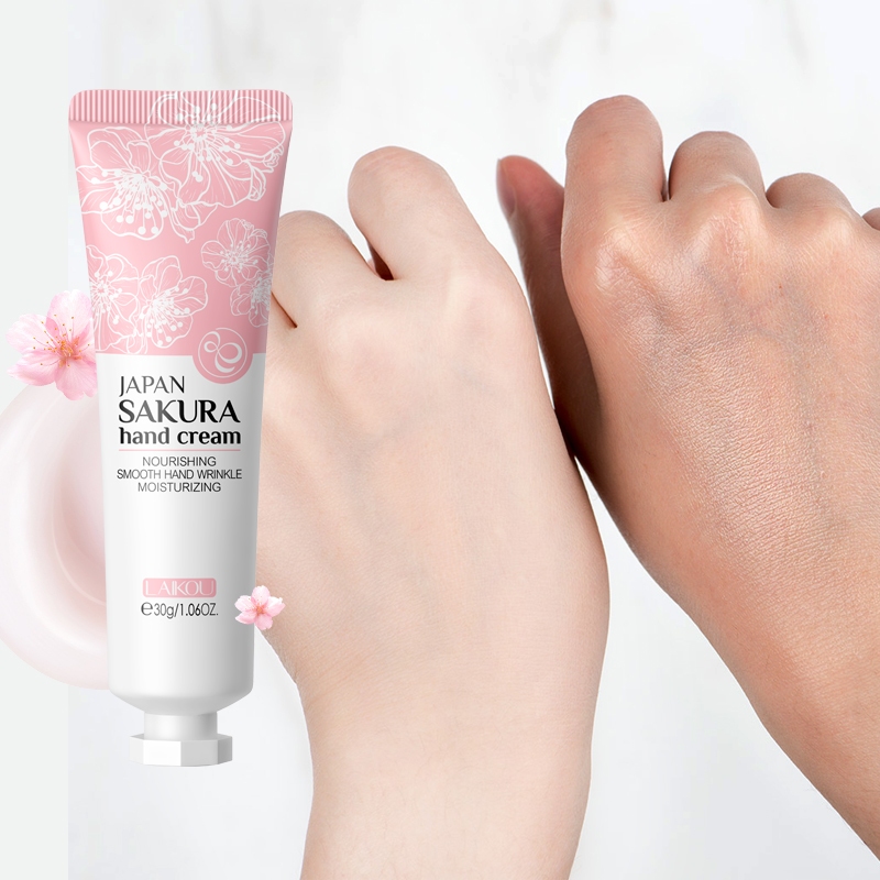 LAIKOU Sakura Hand Cream Nourishing Anti-chapping Reduce Wrinkles Hand ...