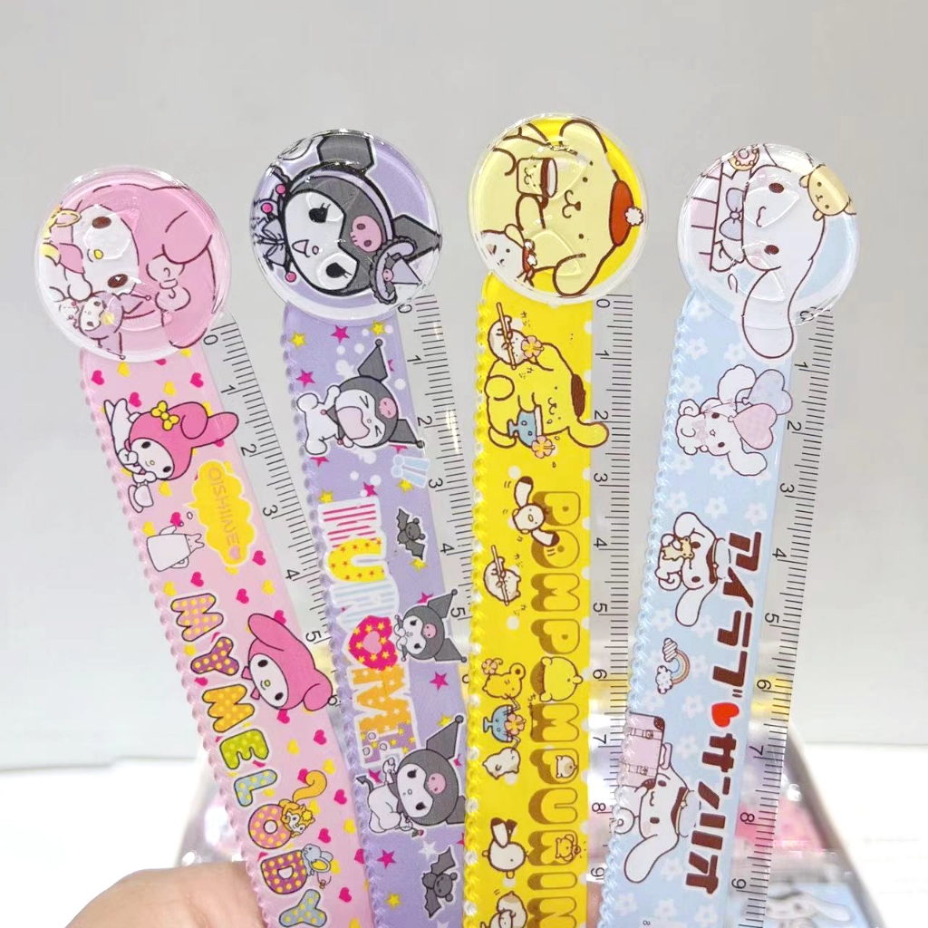 Sanrio Ruler 15cm Cute Cartoon Student Ruler Drawing Measuring Ruler ...