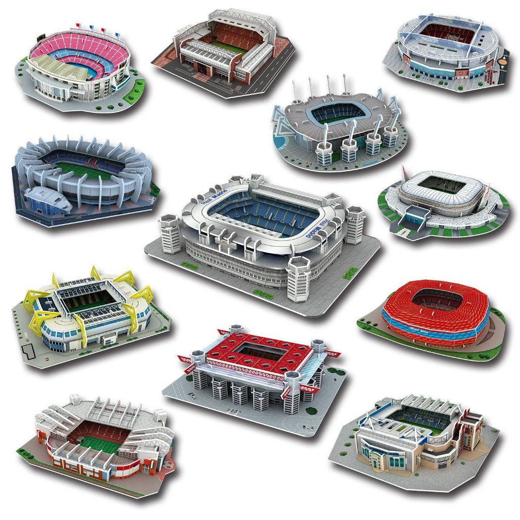 ⚽ 3d three-dimensional puzzle football field model World Cup DIY Mosaic ...