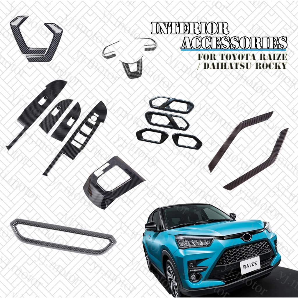 For Toyota Raize Power Window Switch Panel Cover Gear Panel Cover ...