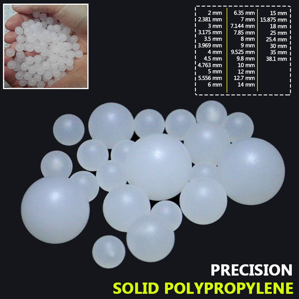 500/100/50PCS Polypropylene Plastic Solid Precision Bearing Balls ...