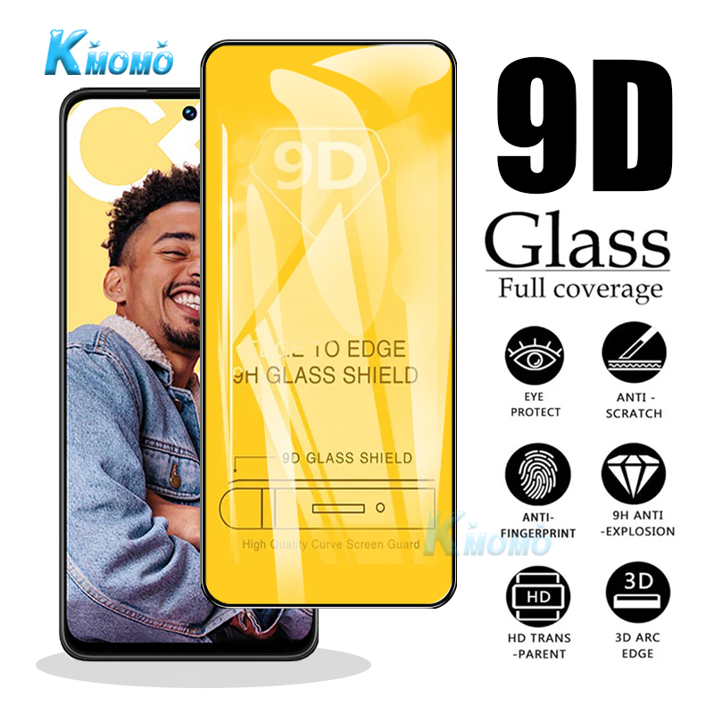 Full Temperd Glass real me Realme 12 C67 C65 C63 11 10 9 9i Pro Plus C51 C55 C53 C33 C30s C30 ...