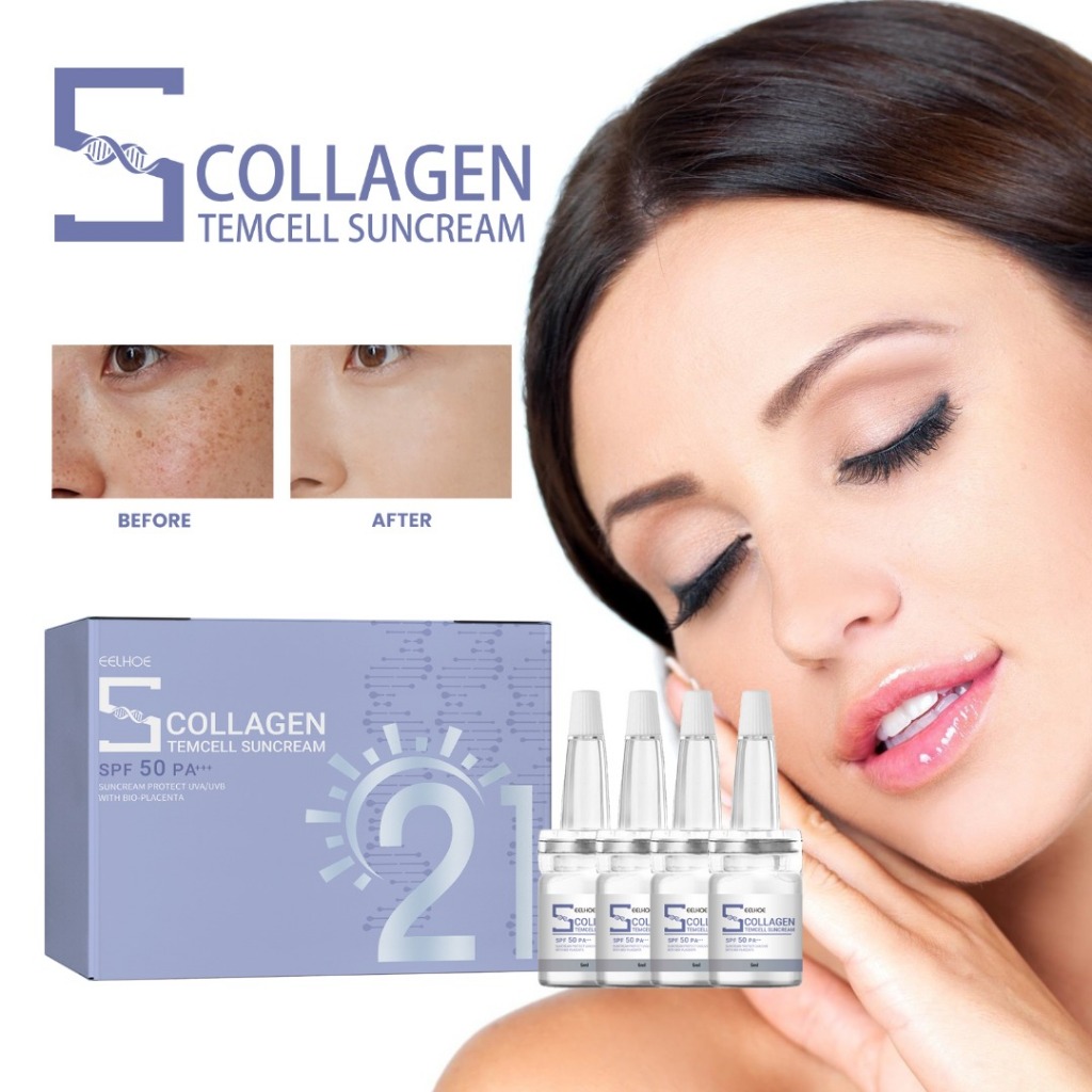 Collagen Sunscreen SPF 50+ PA++++ - Authentic sunscreen serum to reduce ...