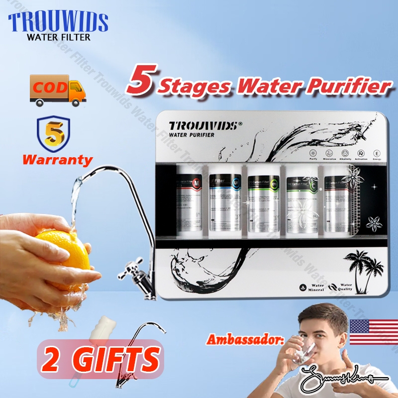TROUWIDS Alkaline Water Filter Water Purifier 5 Stages | Shopee Philippines