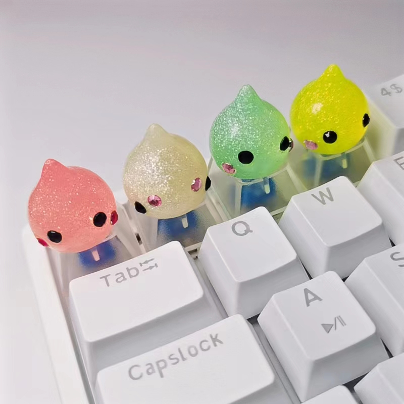 Diy Keycap Cute Water Drop Raindrop Style Keycap Translucent for ...
