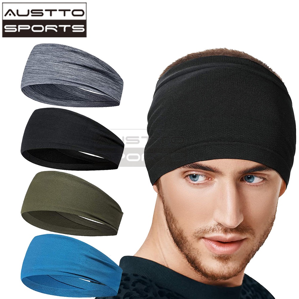 Austto Sport Athletic Headband Sweat Exercise Workout Headbands Sports ...