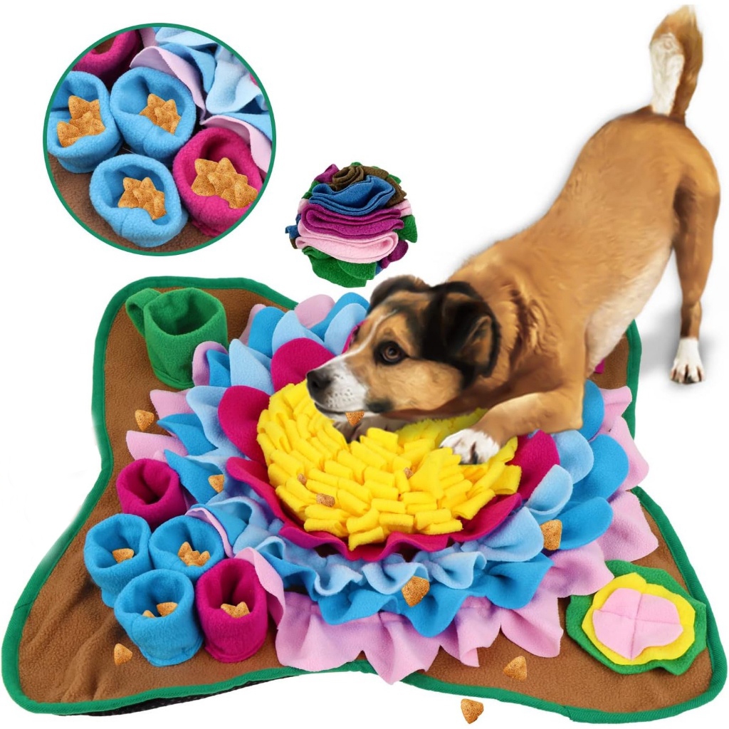 Pet Snuffle Mat Toy for Dogs Sniffle Interactive Treat Game for Boredom ...