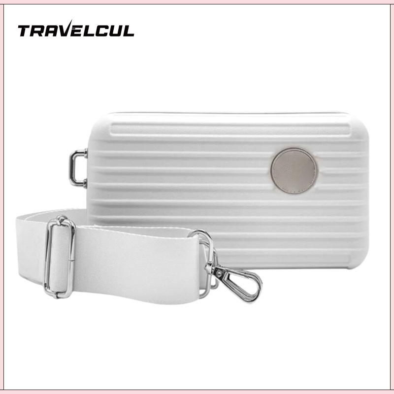 TRAVELCUL Sturdy Off-White Mini Travel Bag Waterproof Crossbody Bag ...