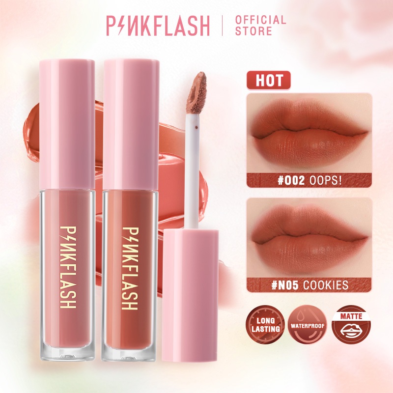 PINKFLASH Lipstick Long Lasting Matte Waterproof 24 Colors | Shopee ...