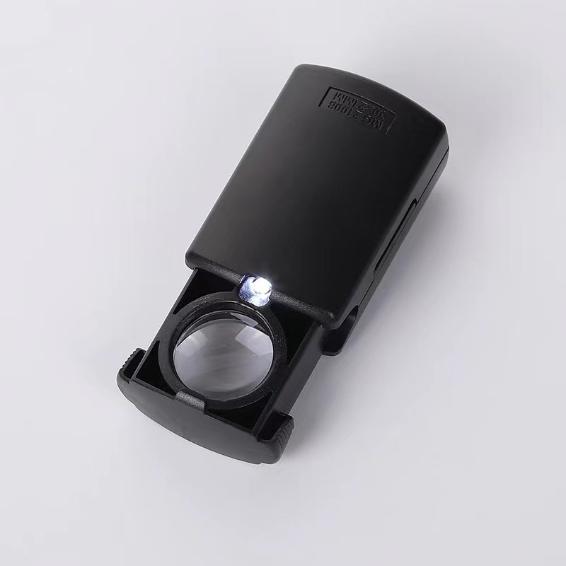 (Ready Stock)Pull-out magnifying glass, portable 30x high-power LED ...