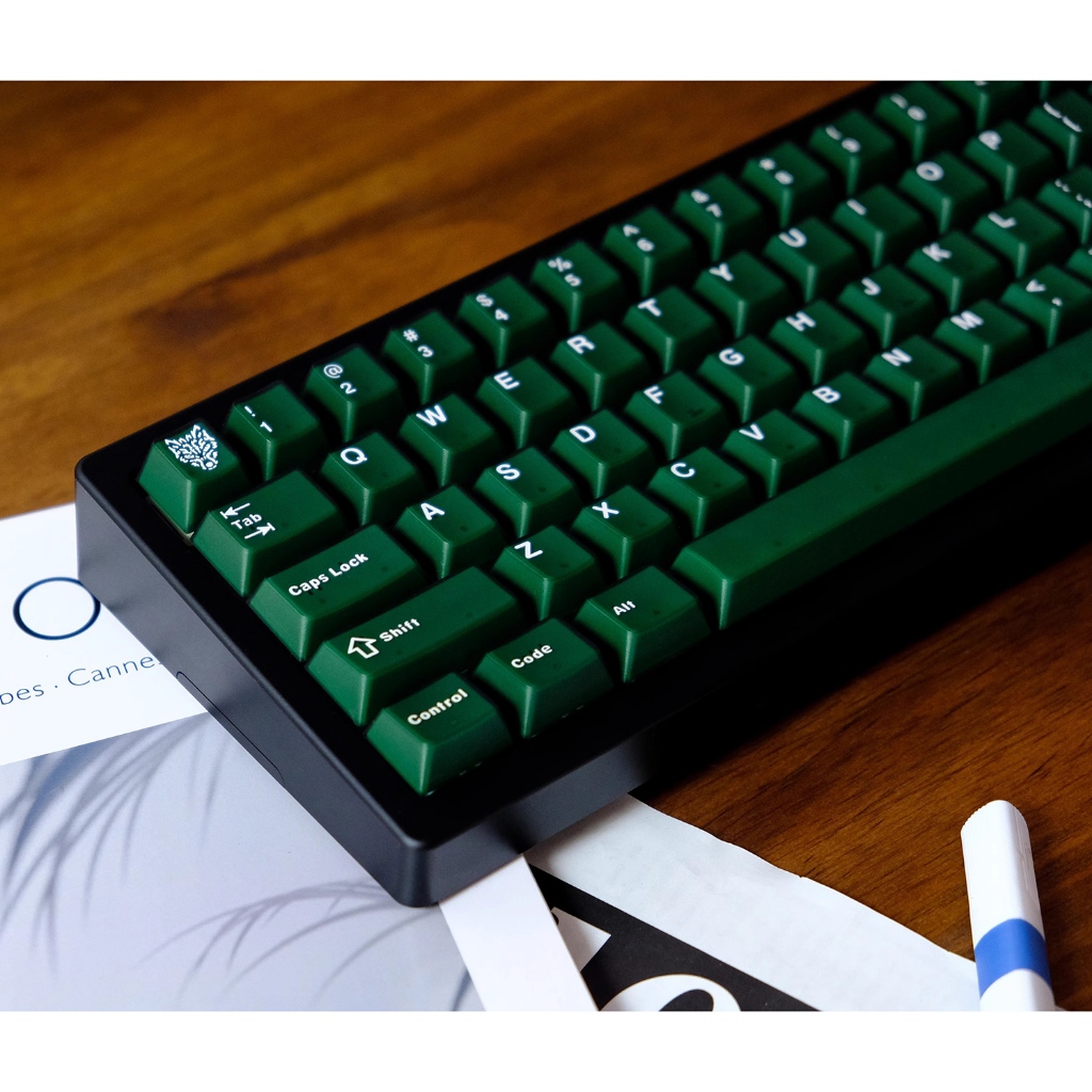 [In stock] Emerald Keycaps No Numbers Area Cherry profile ABS Material ...