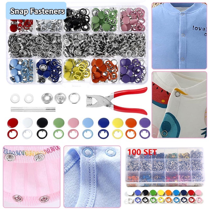 Hand Clip Tool Five-claw Buckle Plier Rivet 100 Pairs Snap fasteners ...