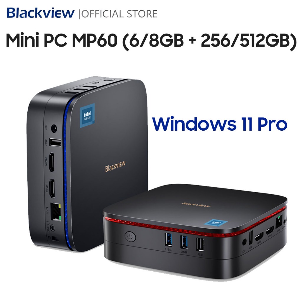 Blackview MP60 Mini PC Intel N-series CPU Windows 11 Pro VESA Mount Support Mini PC | Shopee ...