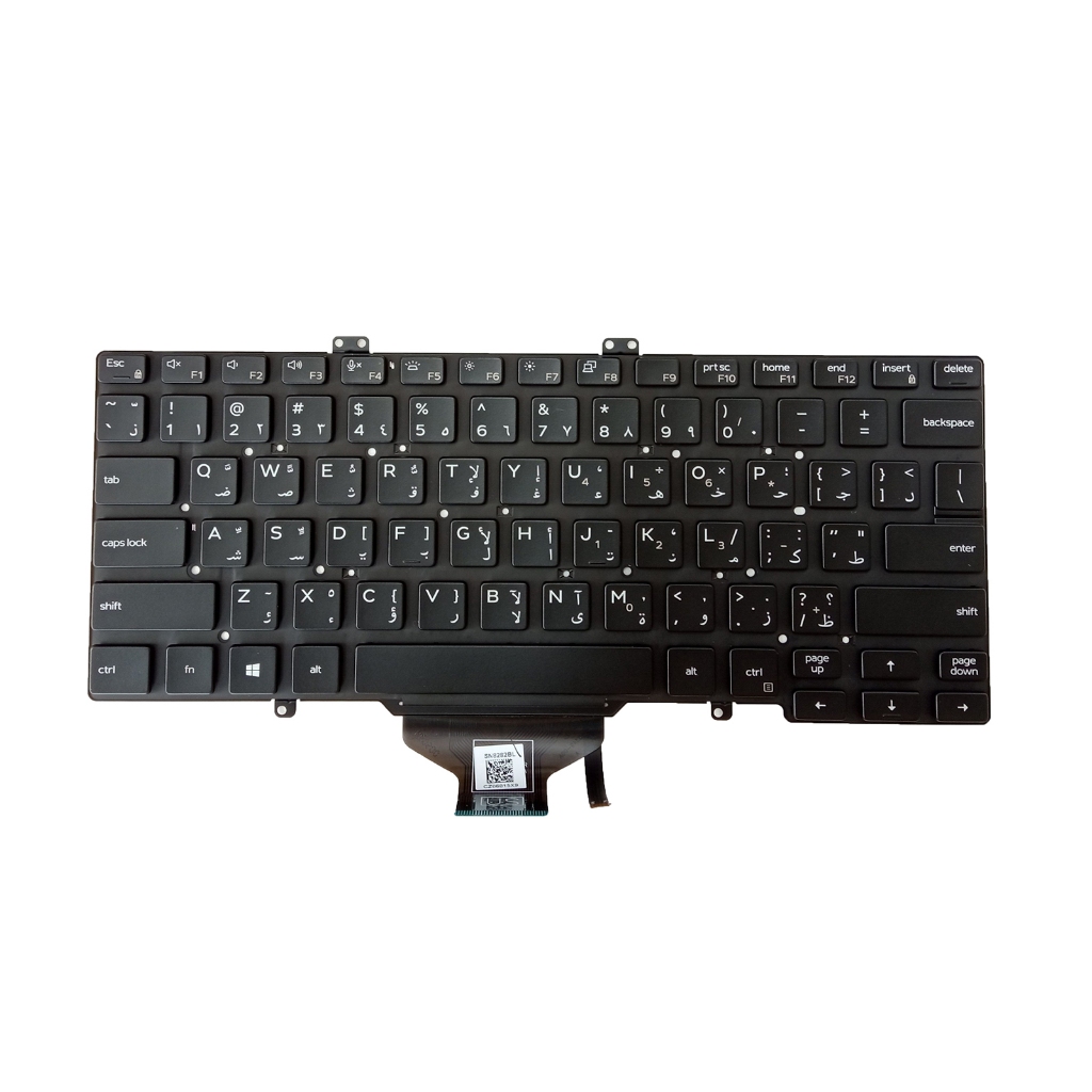 Black Backlit AR Keyboard For Dell Latitude 5400 5401 5410 5411 7400 ...
