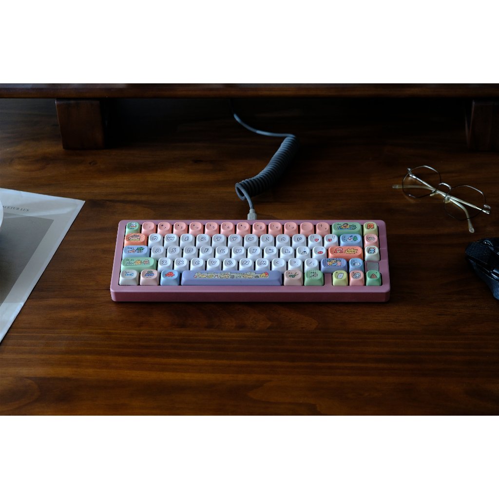 GMK Smiley Face keycaps, 126 Keys keycaps MOA Profile DYE-SUB ...