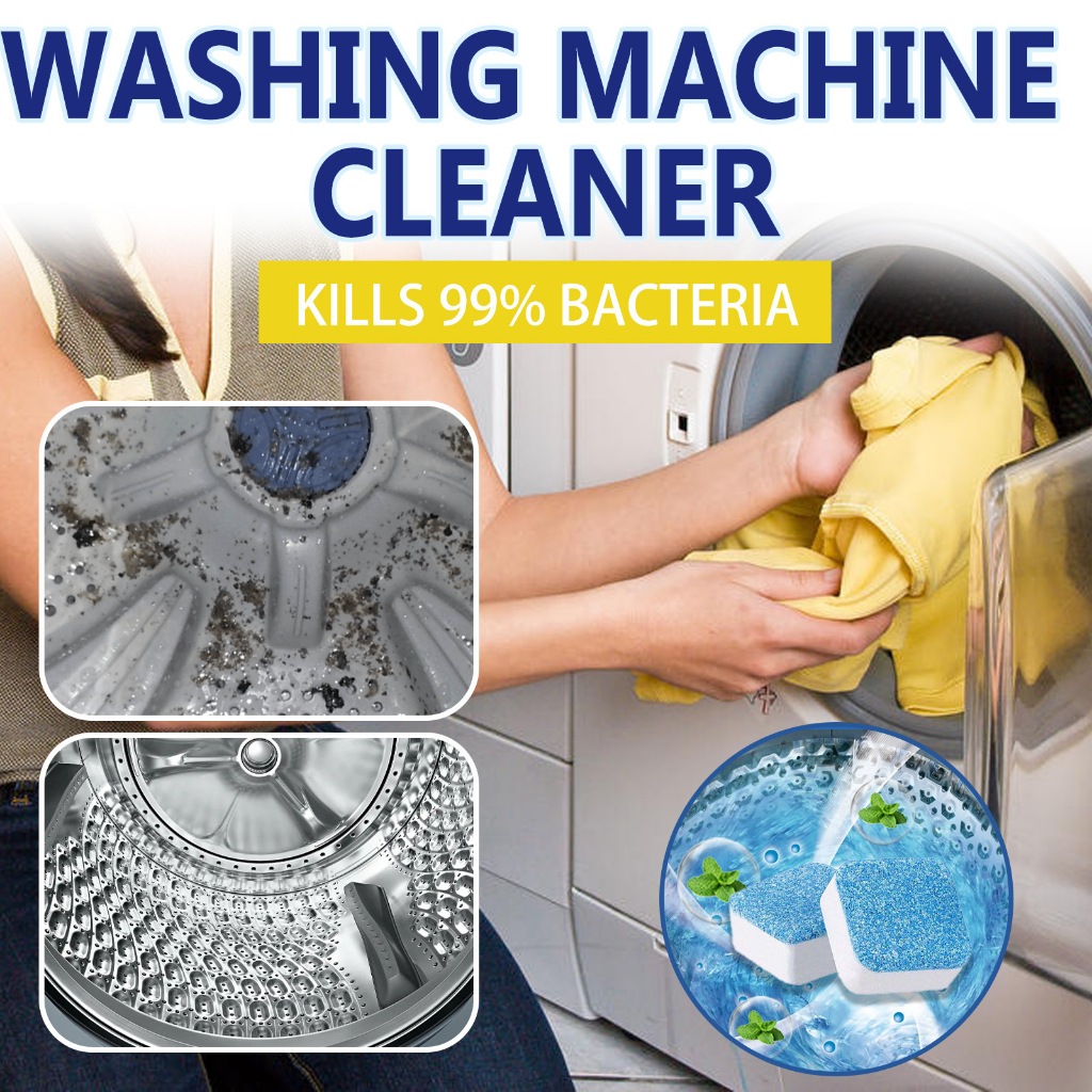 Washing Machine Cleaner Tablets Solid Effervescent Tablet Stain Remover ...