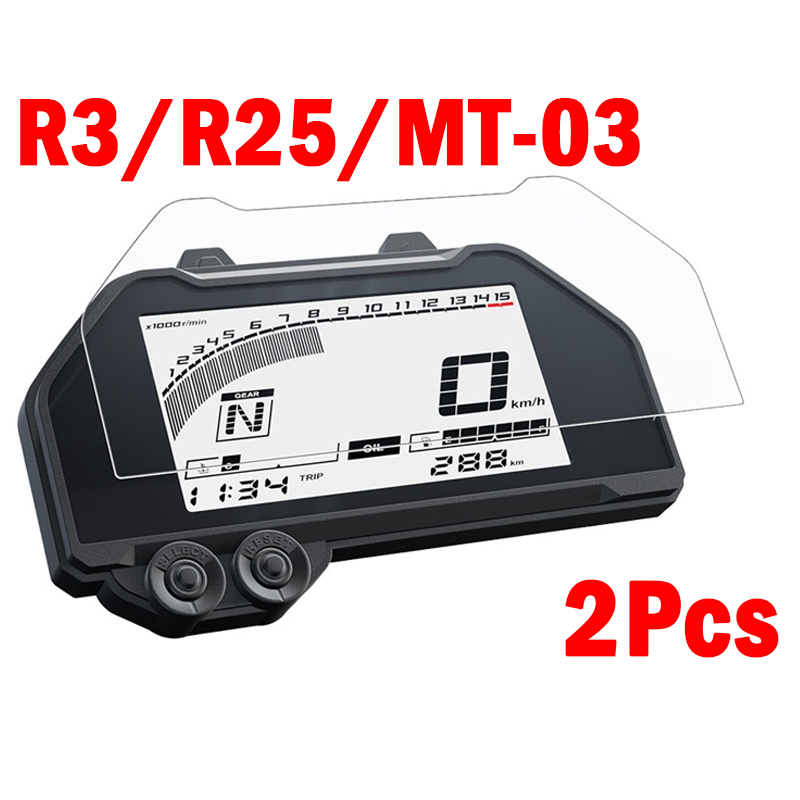 Yamaha YZF R3 R25 MT-03 MT25 speedometer screen panel gauge protector ...