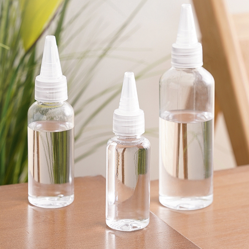 Transparent tape graduated plastic tip bottle Emulsion bottle Plastic ...