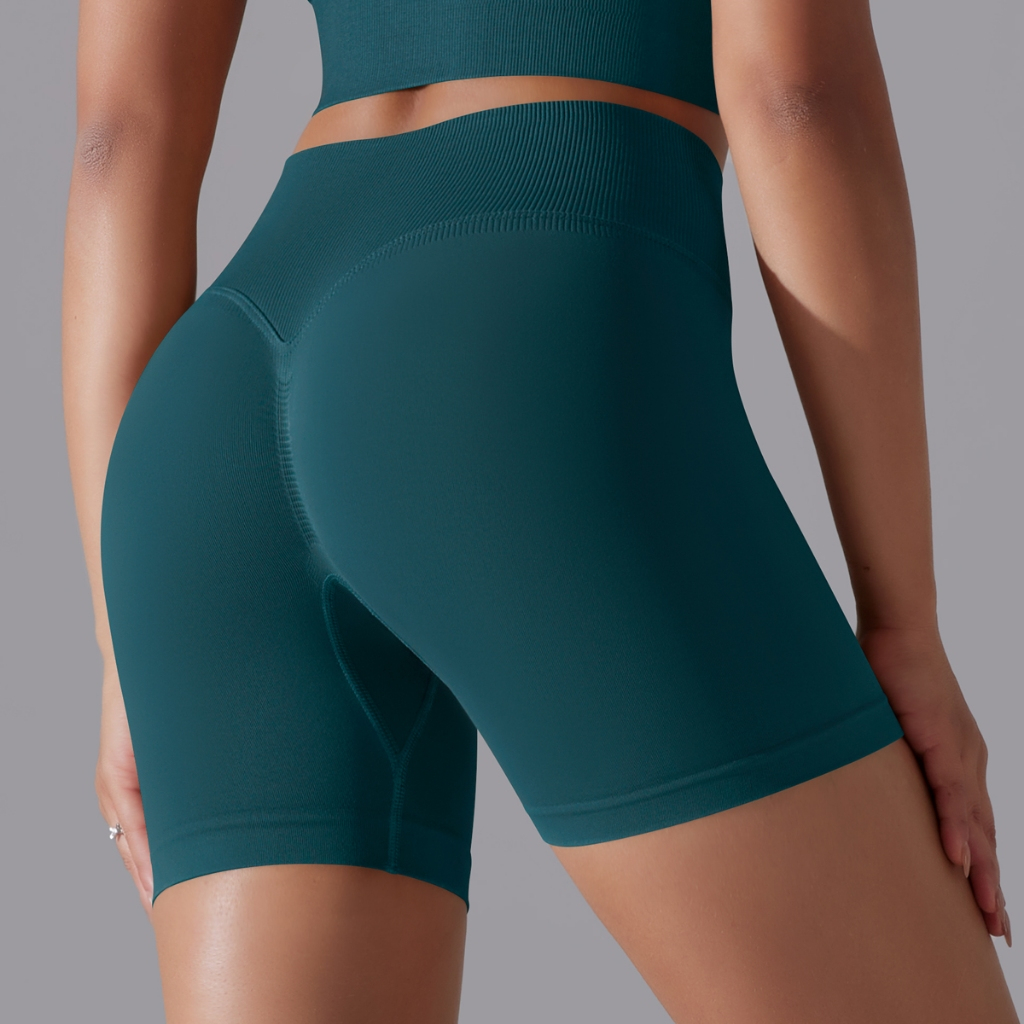 Nessaj Yoga Shorts Fitted Seamless Sports Shorts Women Workout Gym ...