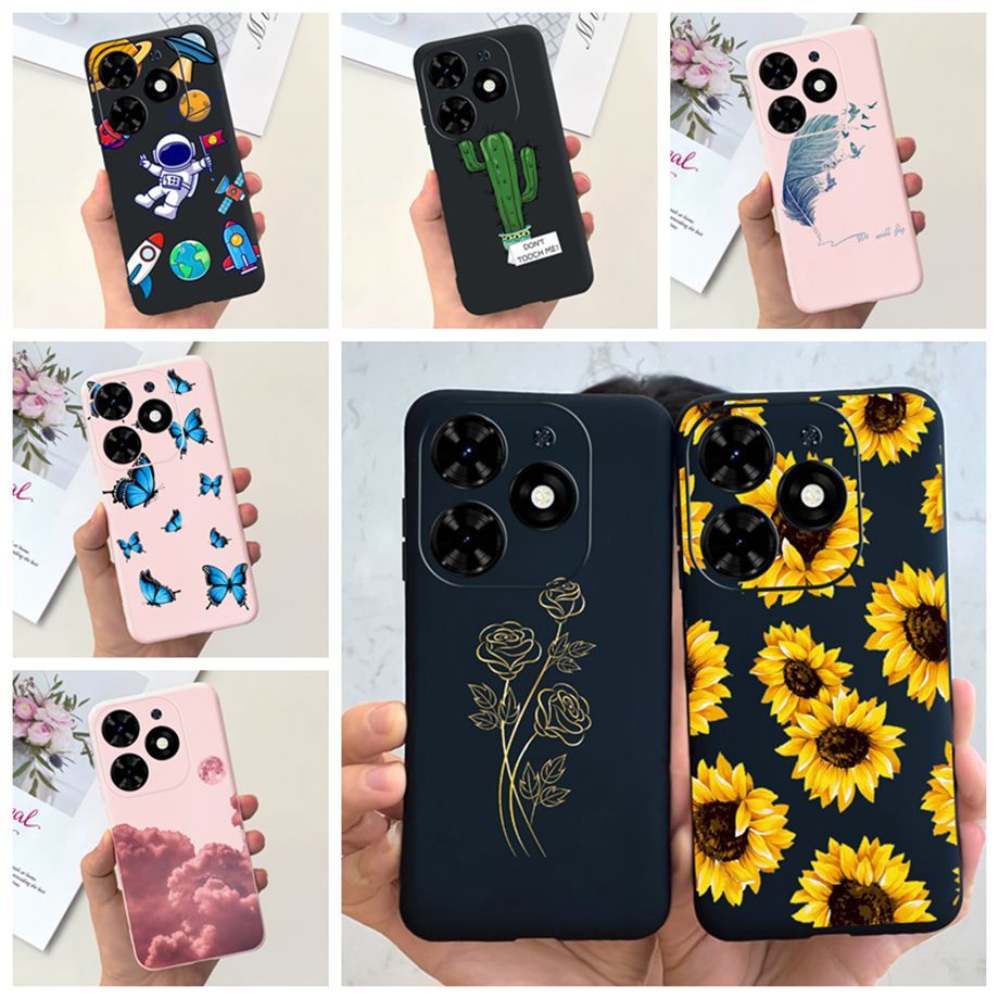 TECNO SPARK GO 2024 Sparkgo 2024 Cases Cover Matte Rubber Sunflower ...