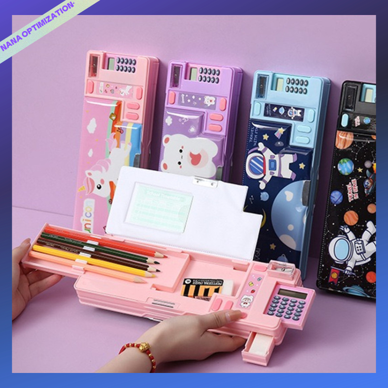 Primary school stationery multifunctional plastic stationery box ...