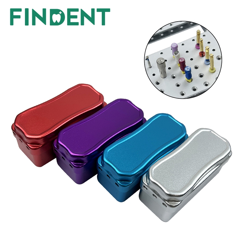 Dental 72 Holes Endo Box Aluminum Disinfection Box Autoclave Endo Case ...