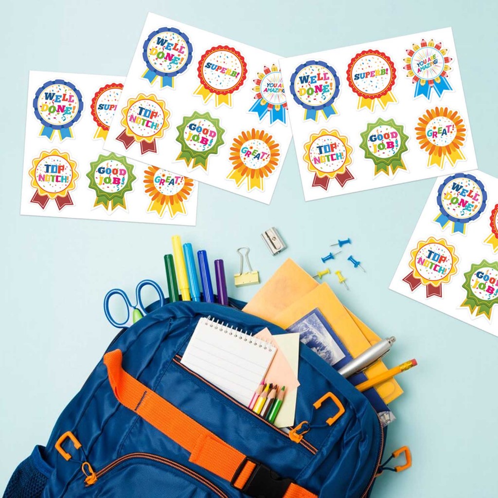 60 Pcs/Pack School Student Reward Stickers "Well Done" "Superb" "You ...